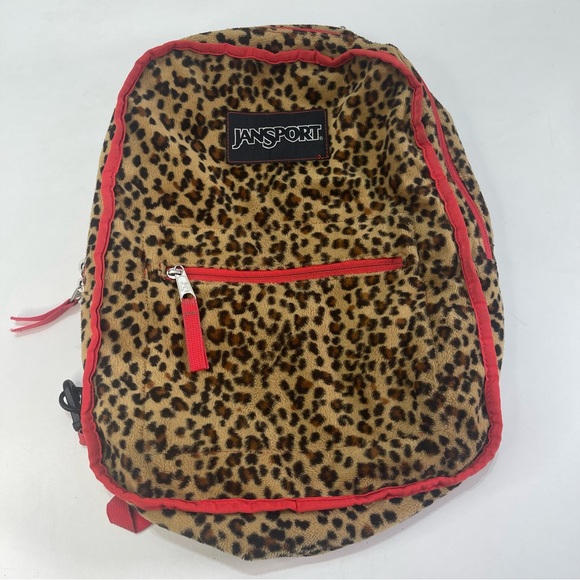 Jansport | Bags | Vtg Y2k Jansport Reversible Fuzzy Leopard Cheetah ...